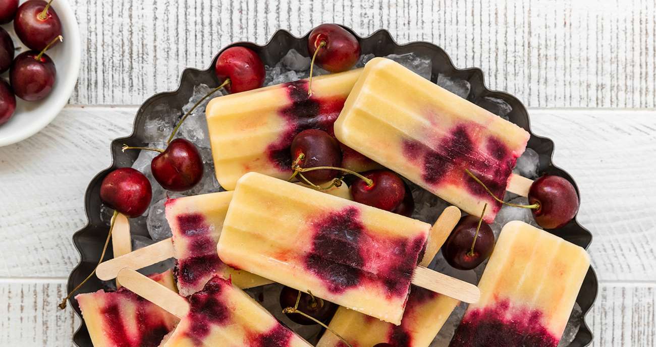 Cherry & Pineapple Layered Popsicles - Superfresh Growers