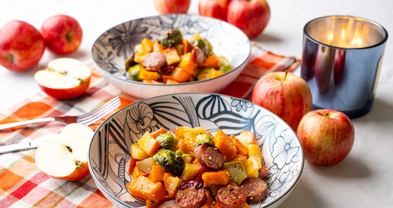 Quick Apple & Sausage Sheet Pan Meal - Superfresh Growers