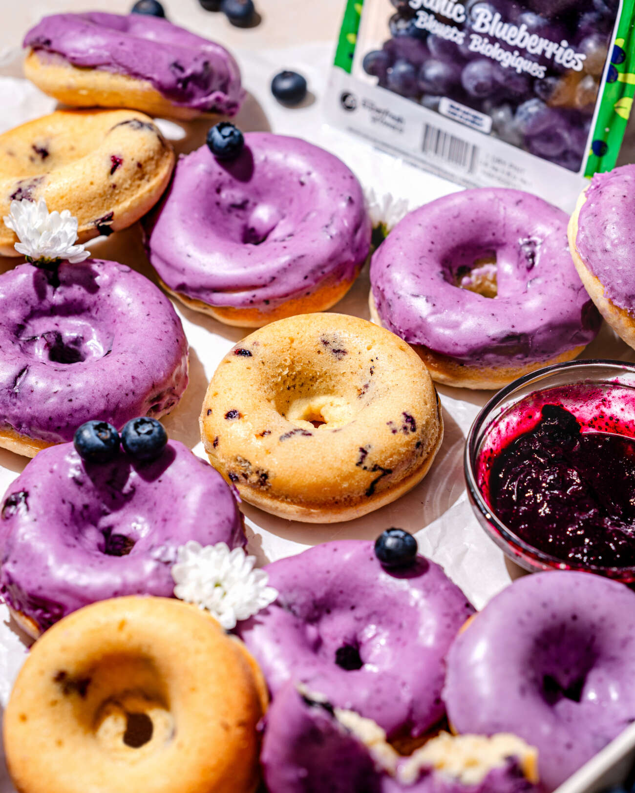 Baked Blueberry Donuts with Lemon Glaze - Superfresh Growers