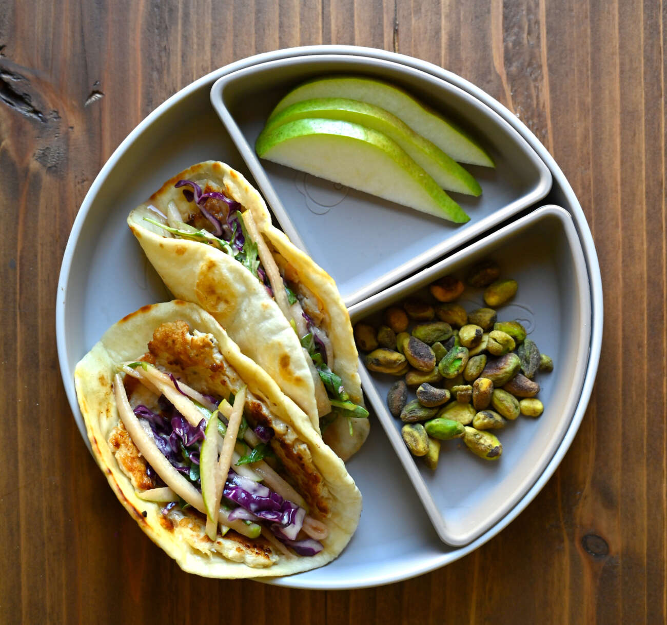 Ginger Chicken Smash Tacos with Pear Slaw - Superfresh Growers