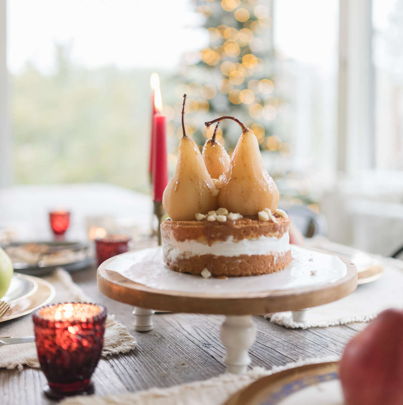 Poached Pear Caramel Cake - Superfresh Growers